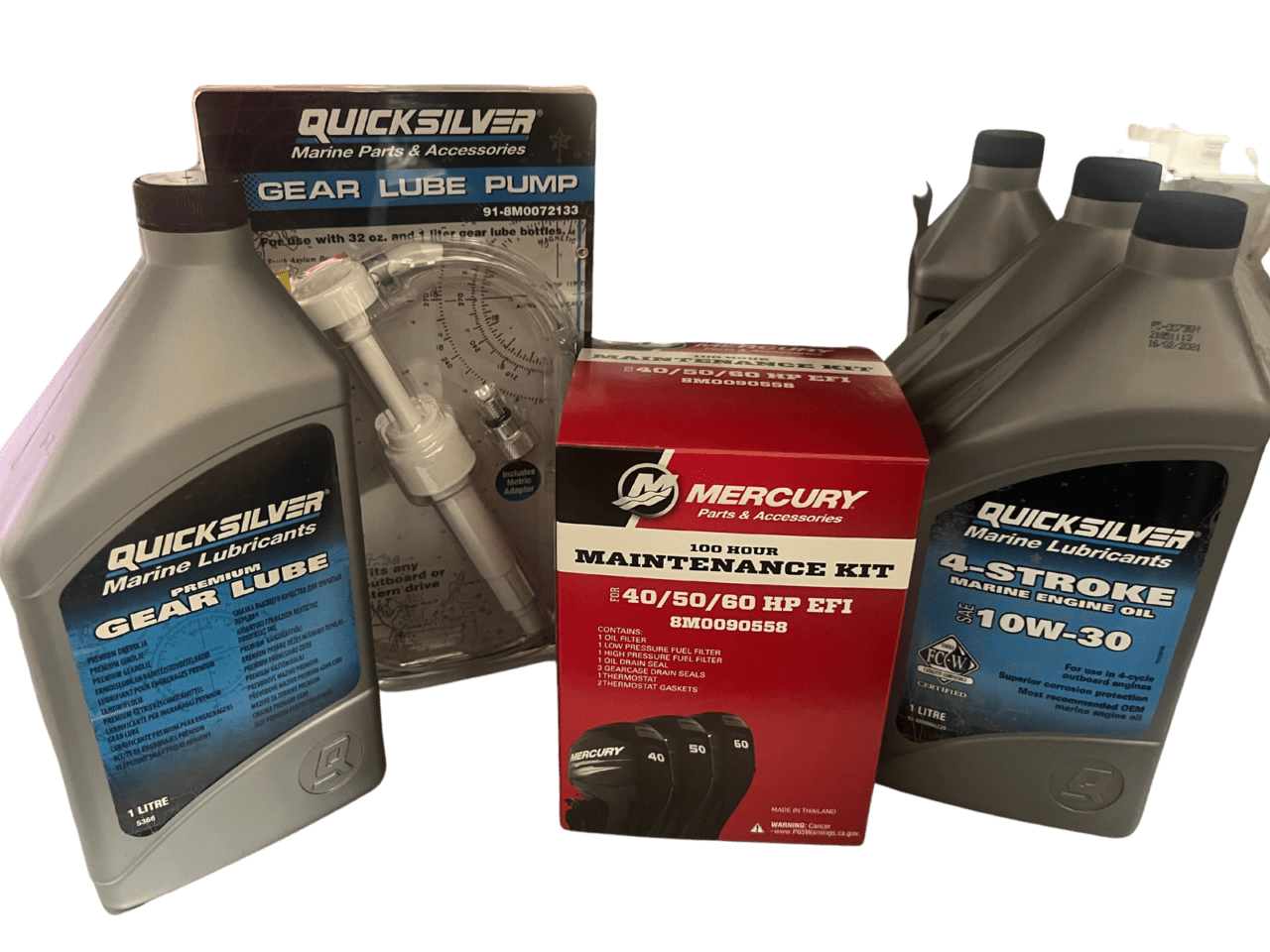 Mercury Service Kit 8M0090558 100hrs Paket für 40/50/60 PS EFI incl ...